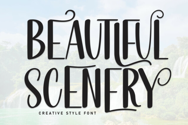 Beautiful Scenery Display Font - Download Free Font