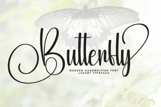 Butterfly Calligraphy Font - Download Free Font
