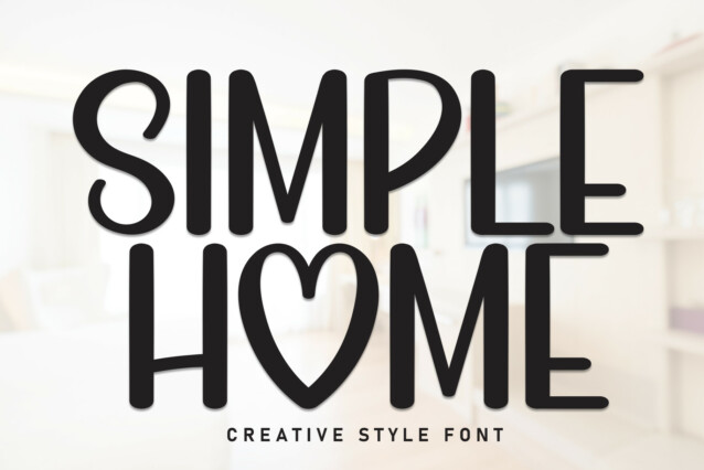 Simple Home Display Font - Download Free Font