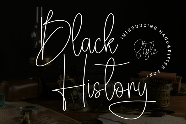 Black History Script Font - Befonts