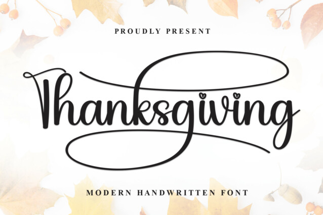 Thanksgiving Script Font - Download Free Font