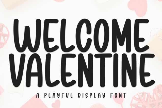 Welcome Valentine Display Font - Download Free Font