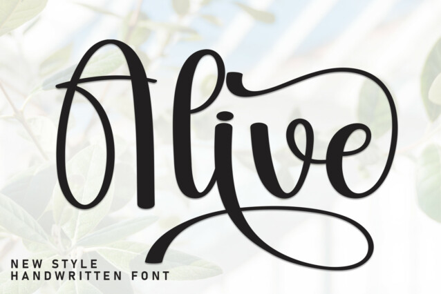 Alive Script Font - Download Free Font