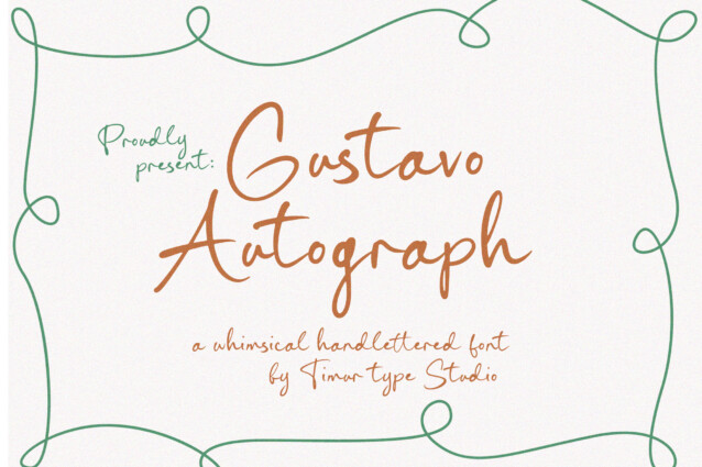 Gustavo Autograph Font - Download Free Font