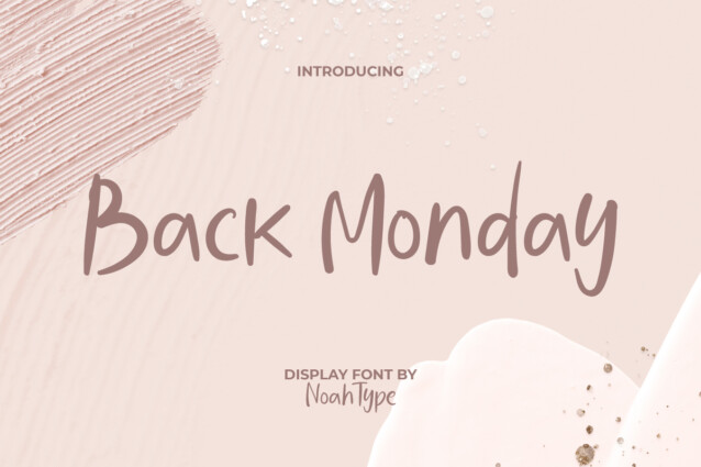 Back Monday Display Font - Download Free Font