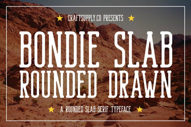 Bondie Slab Rounded Drawn Font - Download Free Font