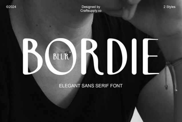 Bordie Blur Font - Befonts