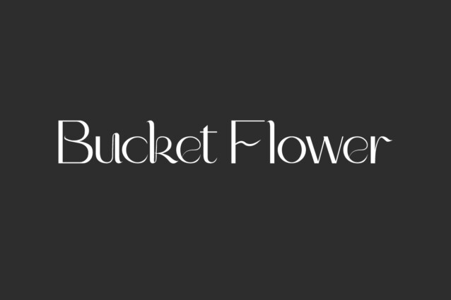 Bucket Flower Font - Download Free Font