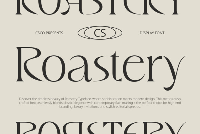 CS Roastery Font - Download Free Font