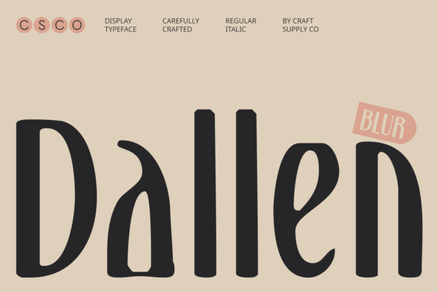 Dallen Blur Font - Download Free Font