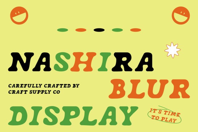Nashira Blur Font - Befonts