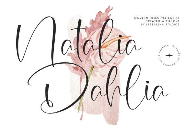 Natalia Dahlia Font - Download Free Font