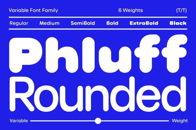 Phluff Font Family - Download Free Font