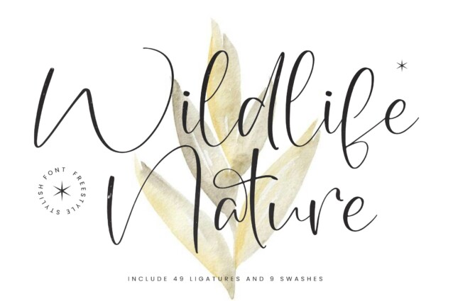 Wildlife Nature Font - Download Free Font