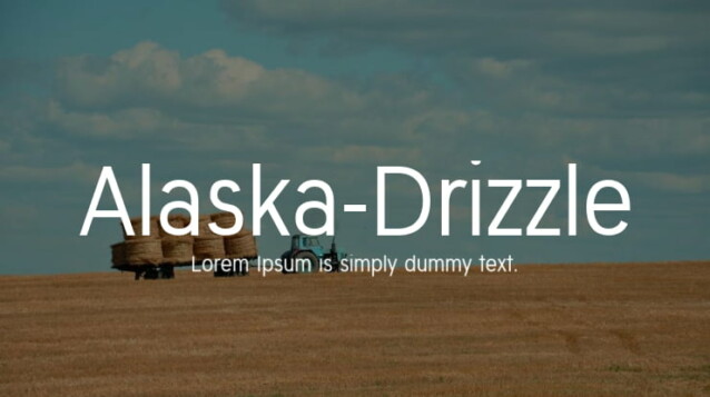 Alaska-Drizzle Font - Download Free Font