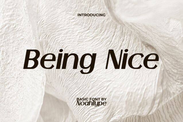 Being Nice Font - Download Free Font