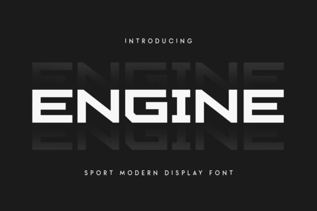 Engine Display Font - Download Free Font