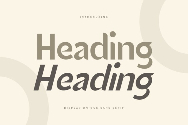 Heading Font - Download Free Font