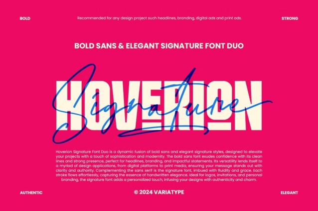 Hoverion Font - Download Free Font