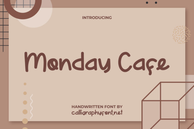 Monday Cafe Font - Download Free Font