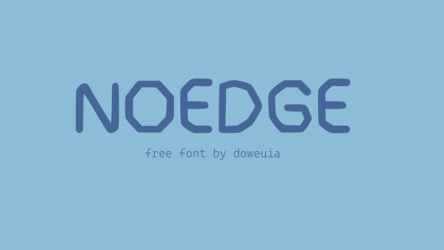 Noedge Display Font - Download Free Font