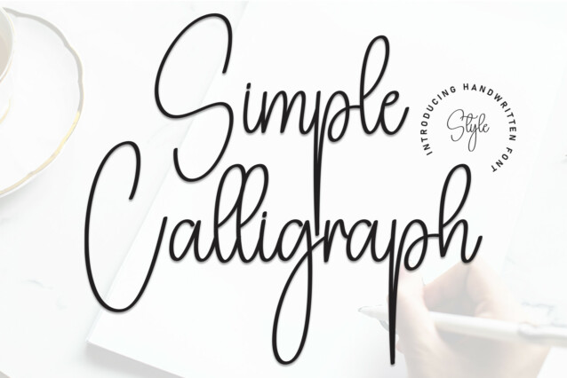 Simple Calligraph Script Font - Download Free Font