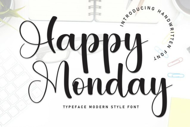 Happy Monday Script Font - Download Free Font