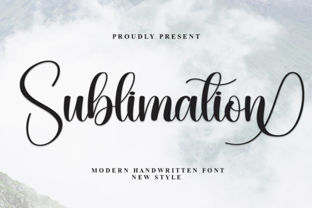 Sublimation Script Typeface - Download Free Font
