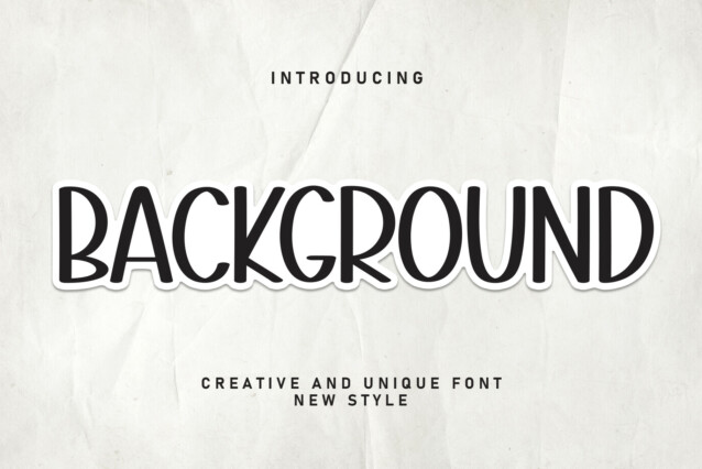 Background Display Font - Download Free Font