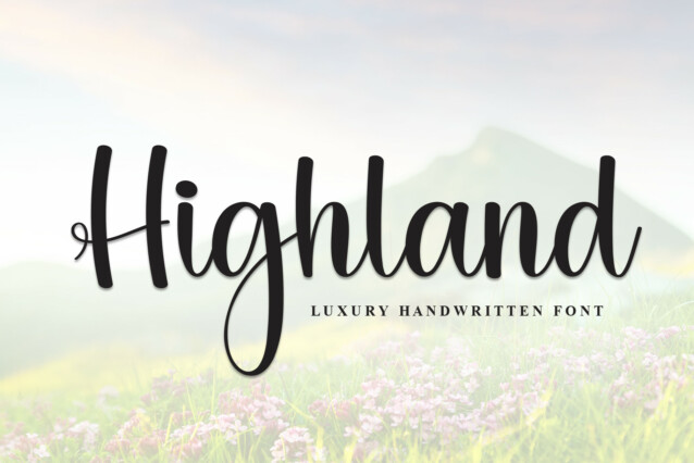 Highland Script Font - Download Free Font