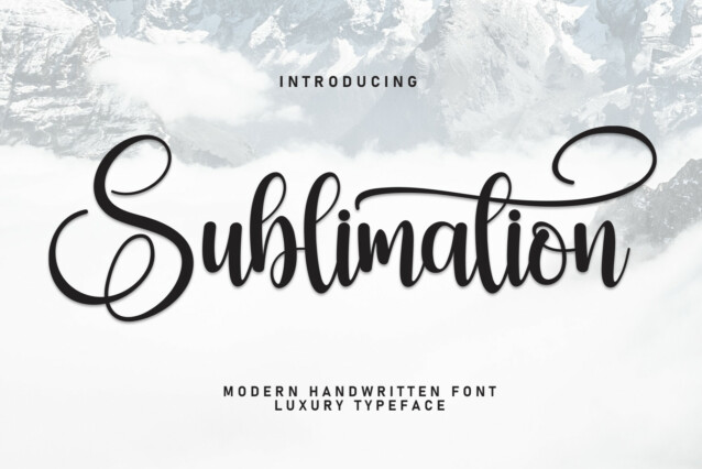 Sublimation Script Typeface - Download Free Font