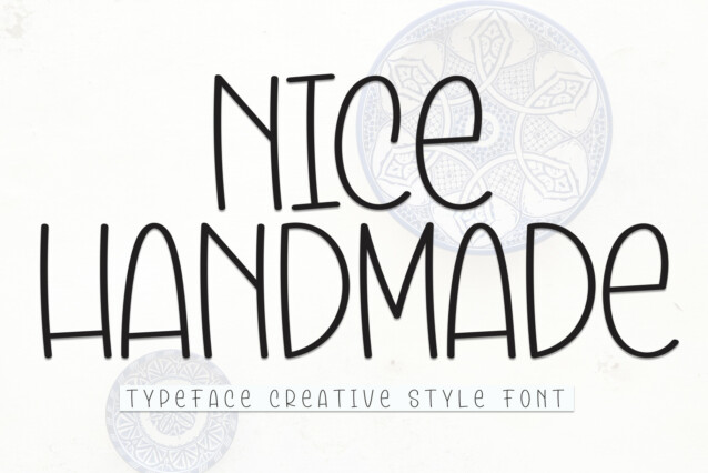 Nice Handmade Display Font - Download Free Font