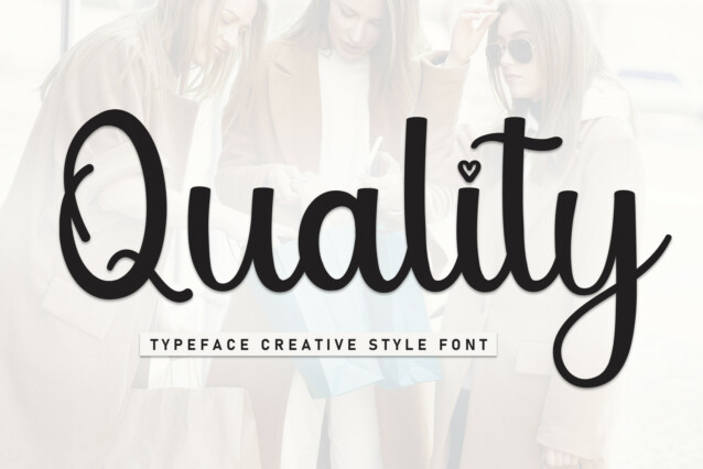 Quality Script Font - Download Free Font