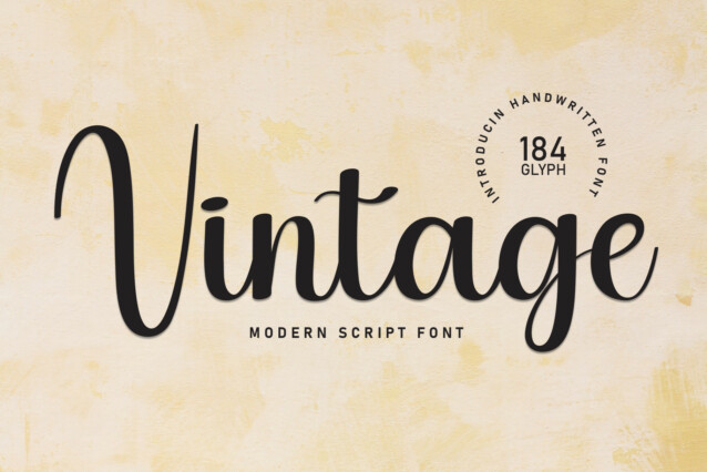 Vintage Script Typeface - Download Free Font