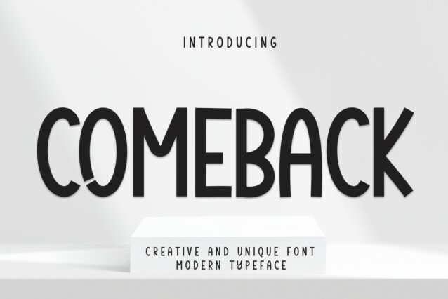Comeback Display Font - Download Free Font