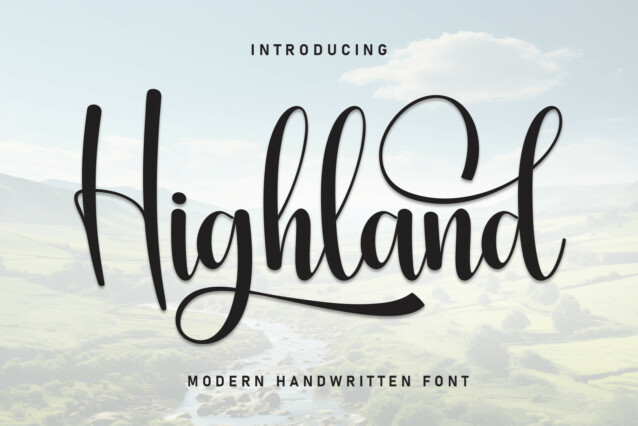 Highland Script Typeface - Download Free Font