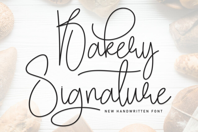Bakery Signature Script Font - Download Free Font