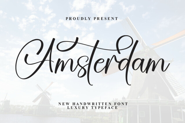 Amsterdam Calligraphy Typeface - Download Free Font