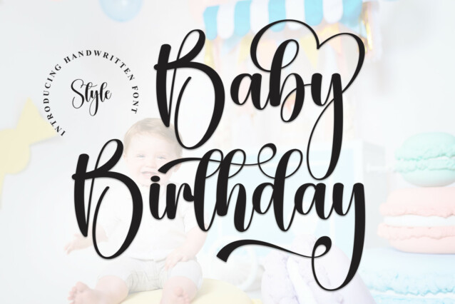 Baby Birthday Script Font - Download Free Font