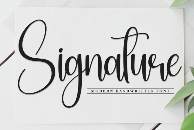 Signature Calligraphy Typeface - Download Free Font