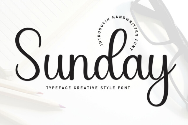Sunday Script Typeface - Download Free Font
