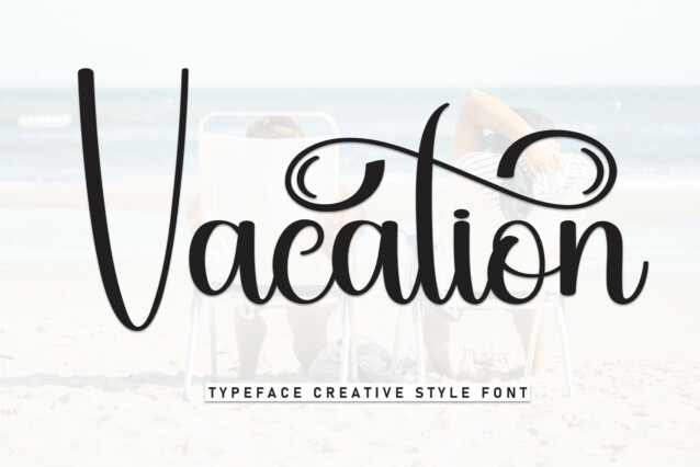 Vacation Calligraphy Typeface - Download Free Font