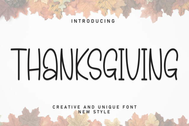 Thanksgiving Display Font - Download Free Font