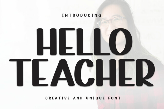Hello Teacher Display Font - Download Free Font