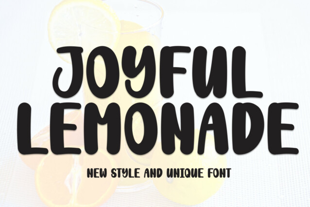 Joyful Lemonade Display Font - Download Free Font