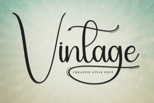 Vintage Calligraphy Typeface - Download Free Font