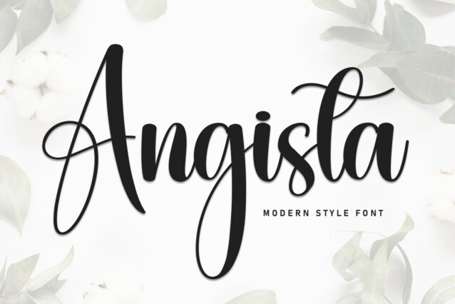 Angista Script Font - Download Free Font