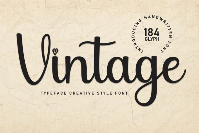 Vintage Script Font - Download Free Font