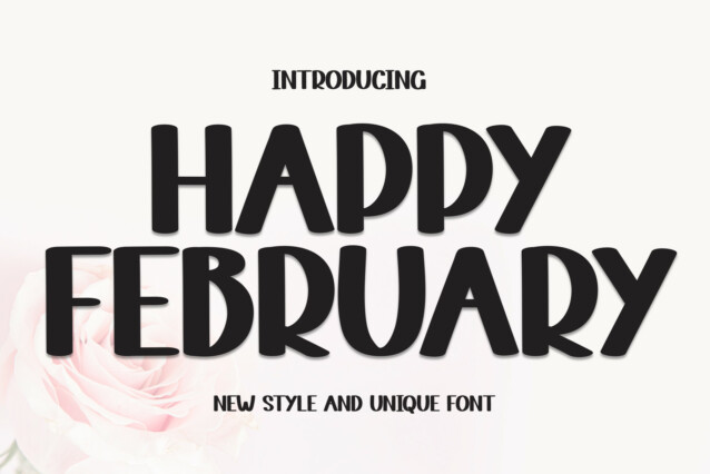 Happy February Display Font - Download Free Font
