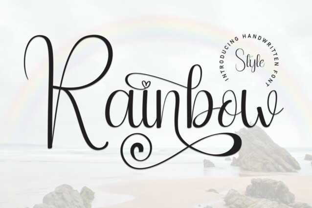 Rainbow Calligraphy Typeface - Download Free Font